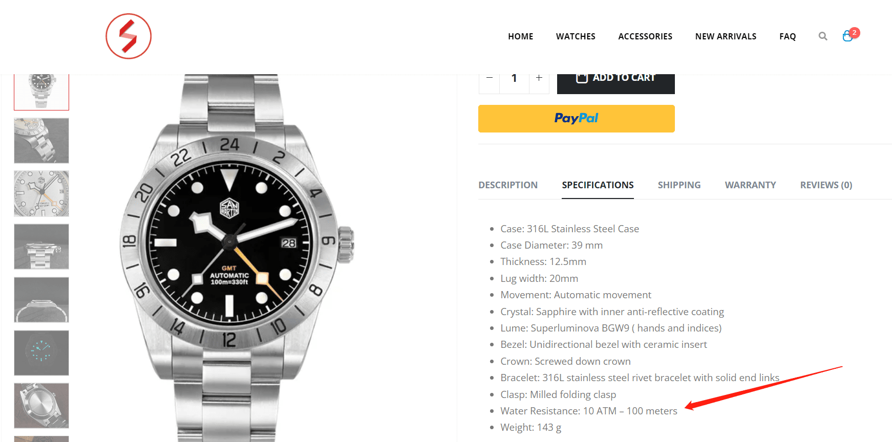 What is 10 ATM Water Resistant Watch | Ops Watches